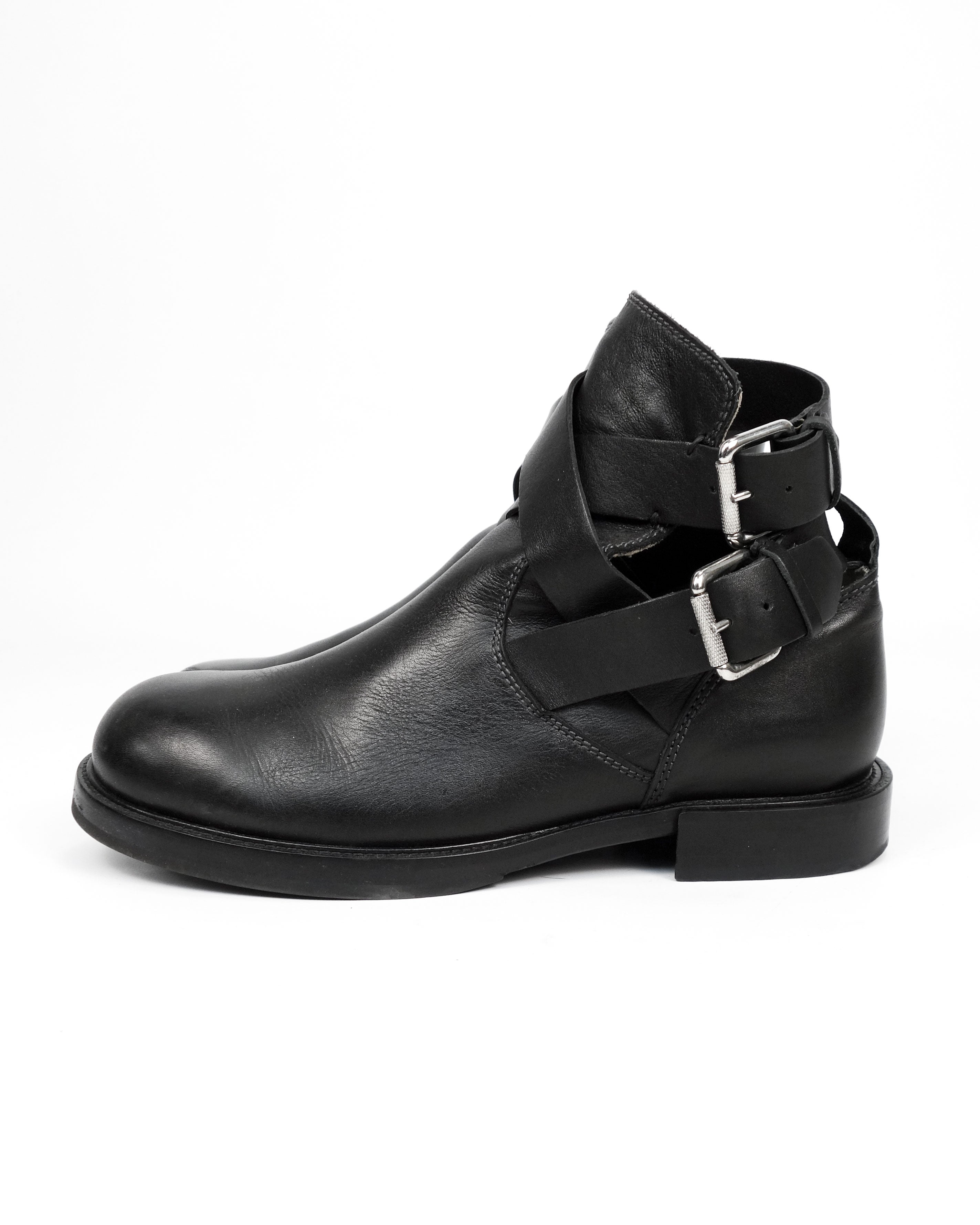 Diesel Leather Belted Boots 2000's – Vintage TTS